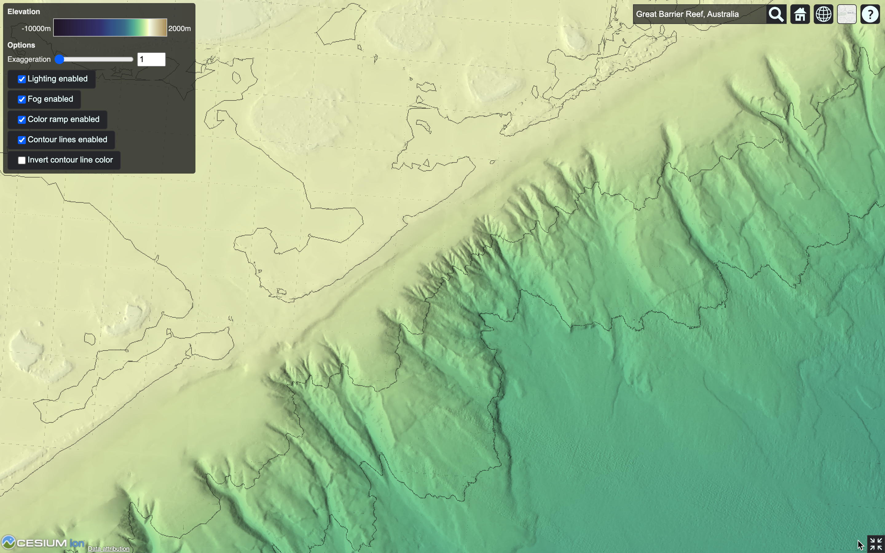 Cesium World Bathymetry – Cesium